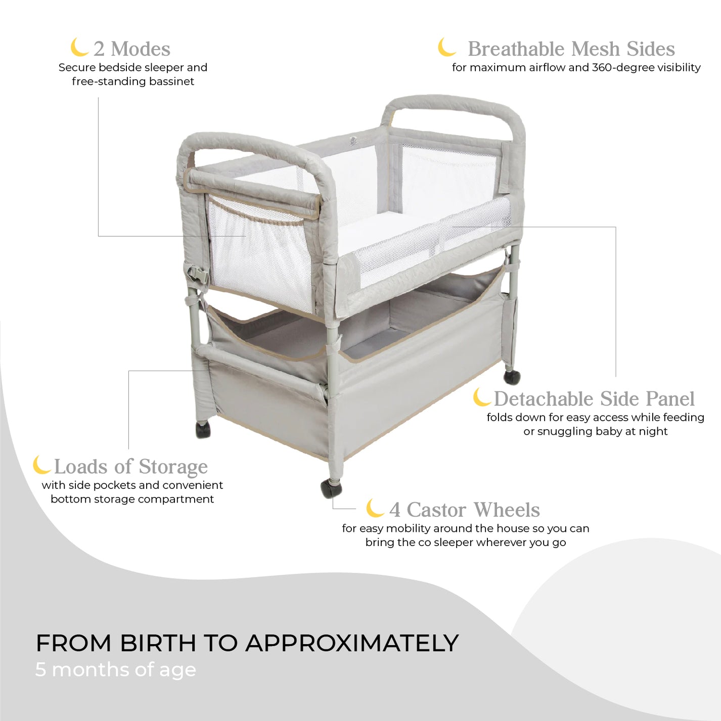 Clear-Vue® CO-SLEEPER® Bassinet – Arm's Reach Concepts